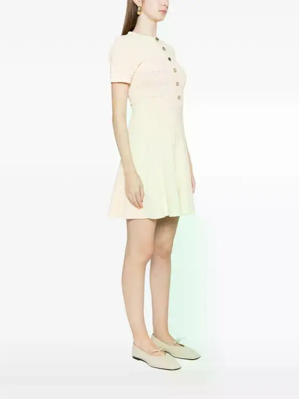 Sandro Floral Print Knit Mini Dress