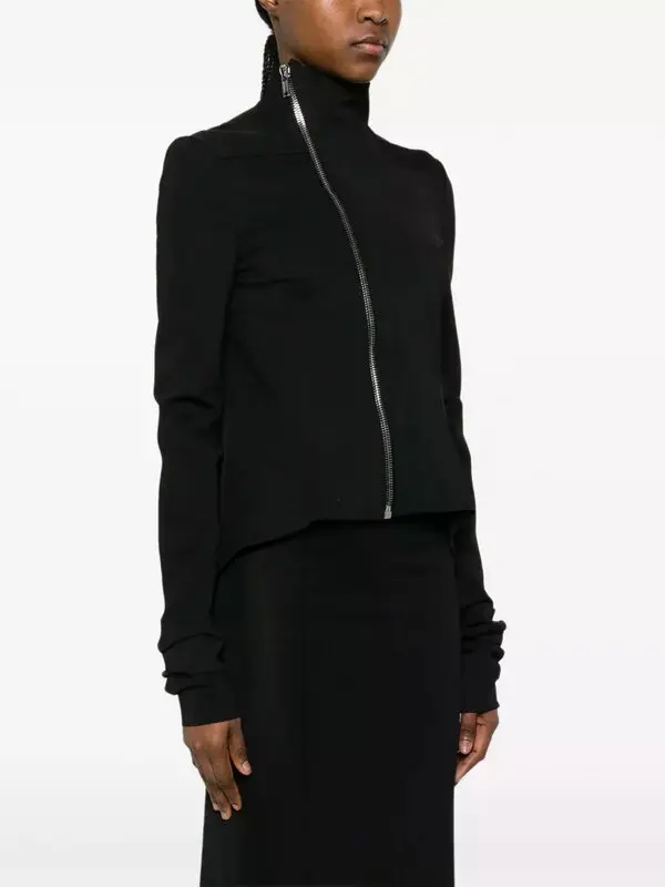 Rick Owens Asymmetric Zip-up Jacket