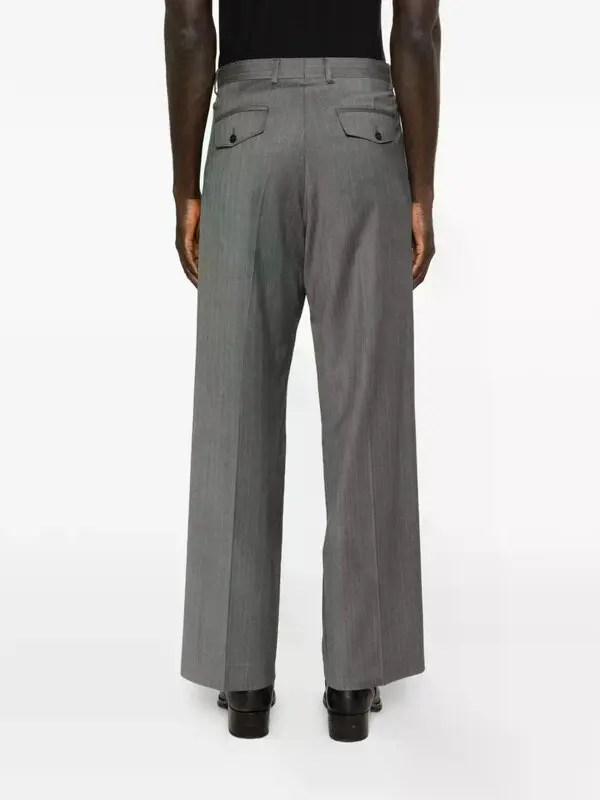 SUNFLOWER Pinstripe Pleated Trousers