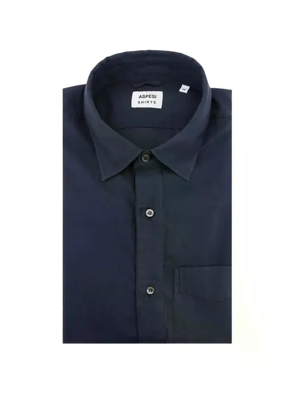 Aspesi Half-button Shirt - Blue