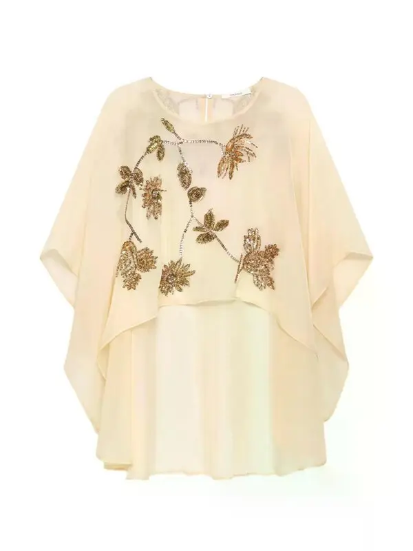 Malìparmi Beaded Embroidered Cape