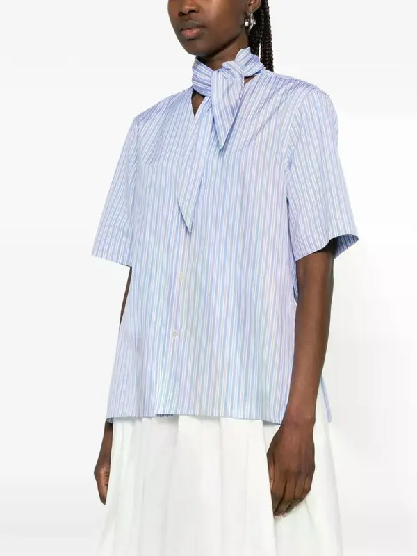 Plan C Striped Button-down Shirt