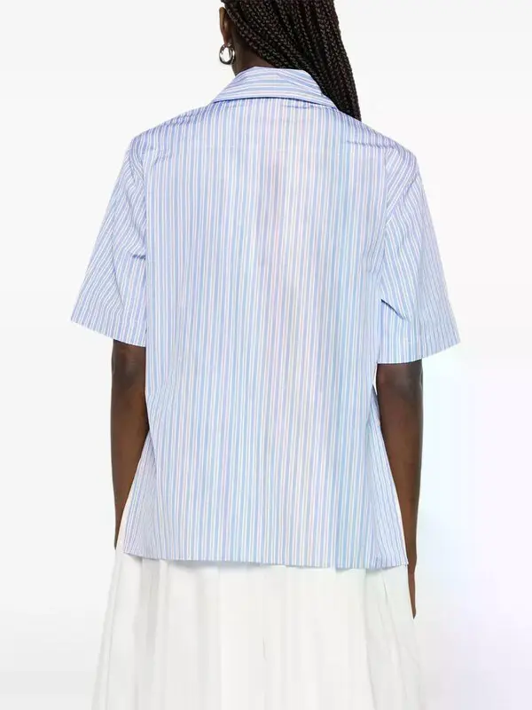 Plan C Striped Button-down Shirt