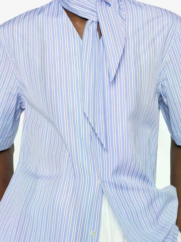 Plan C Striped Button-down Shirt