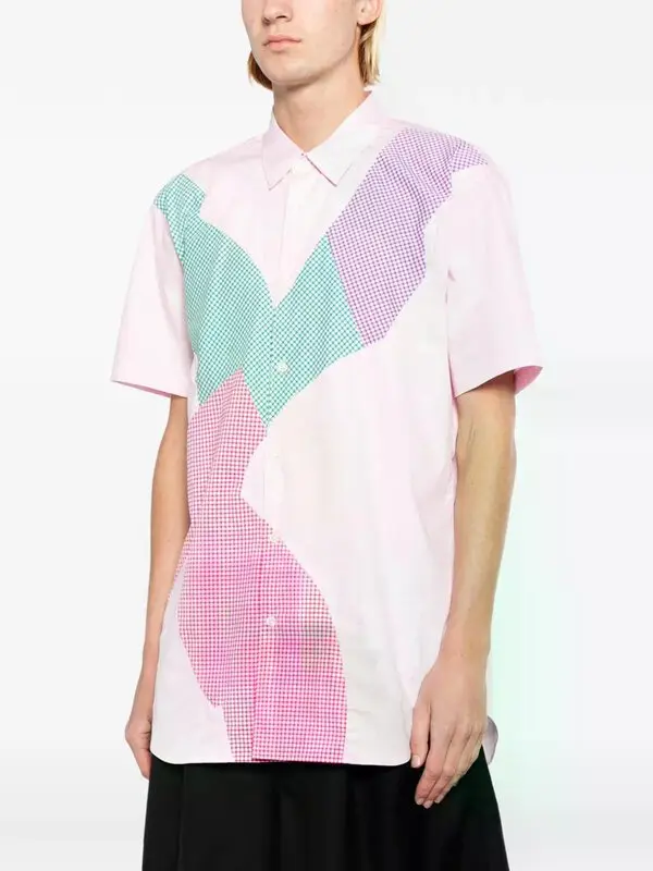 Comme Des Garçons Patchwork Short-sleeve Shirt