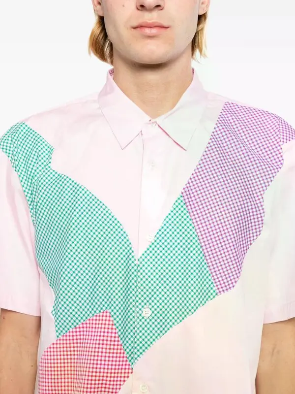 Comme Des Garçons Patchwork Short-sleeve Shirt