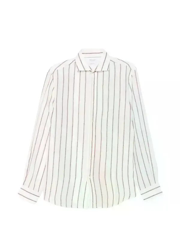 Brunello Cucinelli Striped Shirt - Neutrals