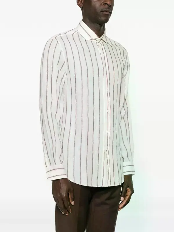 Brunello Cucinelli Striped Shirt - Neutrals