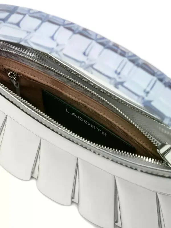 Lacoste H Lenglen Pleated Tote Bag - Silver