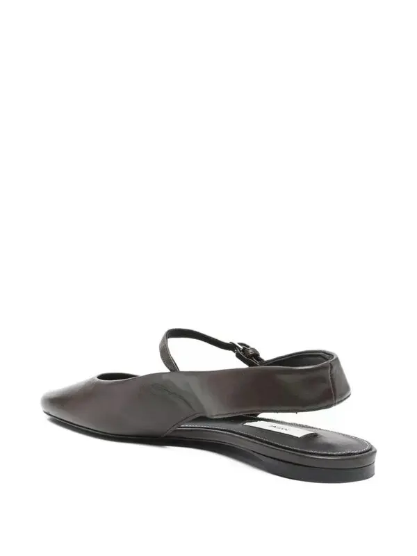 TOTEME Strap Ballerinas - Brown