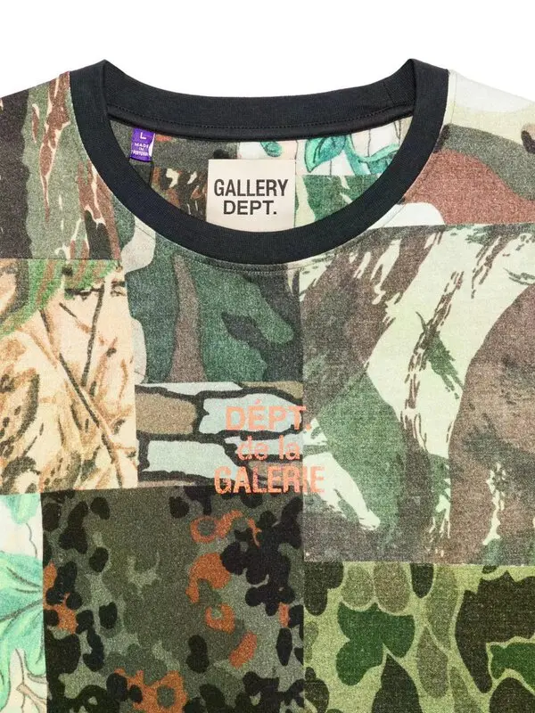 GALLERY DEPT. Mixed-patchwork Camouflage T-shirt