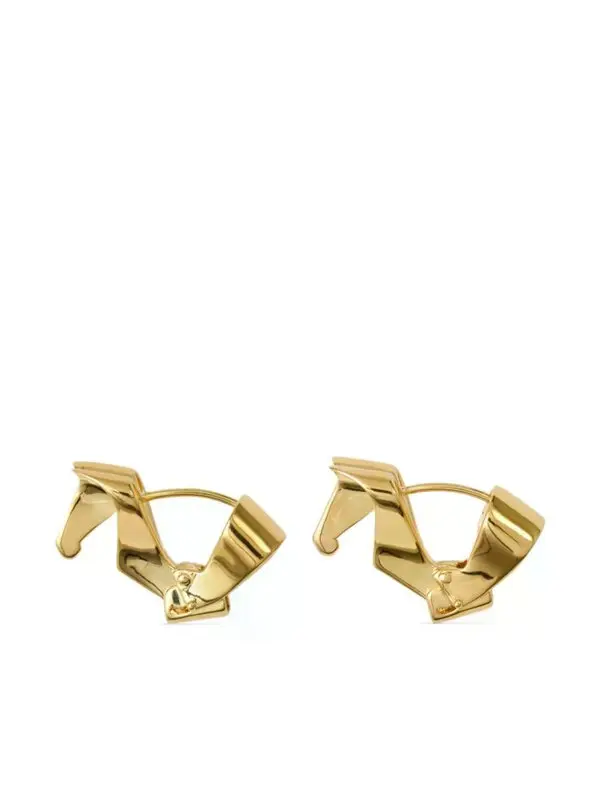 Burberry Horse Hoop Earrings - Gold