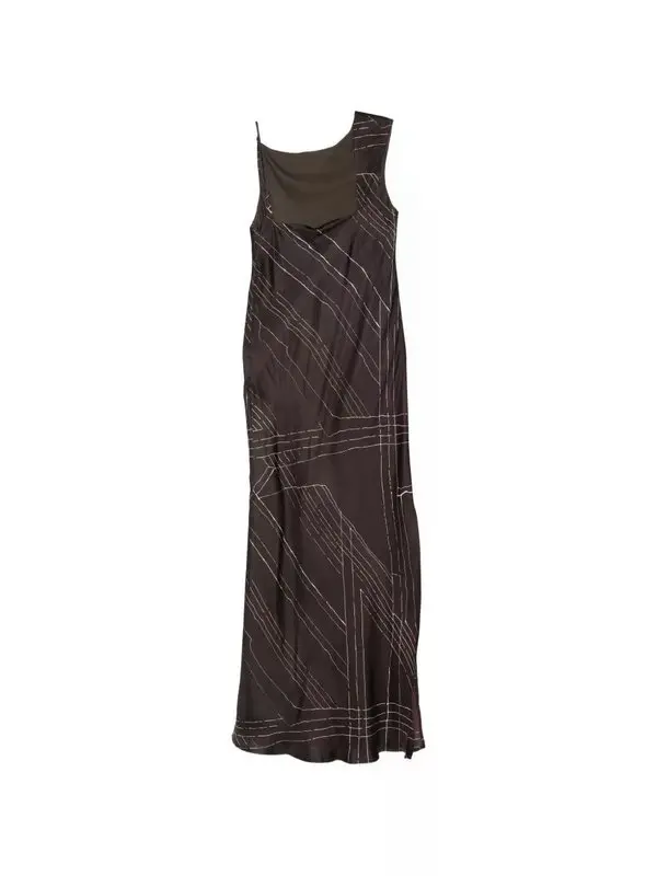ALYSI Asymmetric-neck Maxi Dress