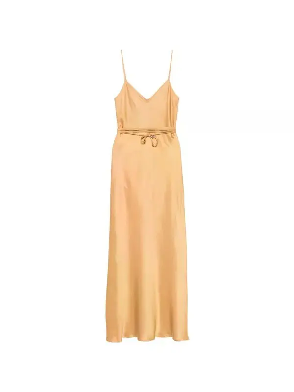 Antonelli Firenze Lukas V-neck Midi Dress - Neutrals