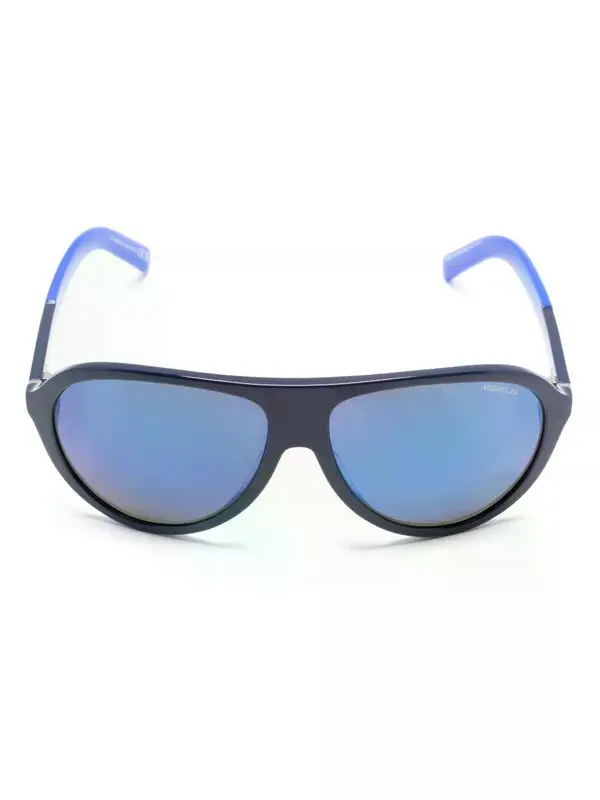 Moncler Roque Pilot-frame Sunglasses - Blue
