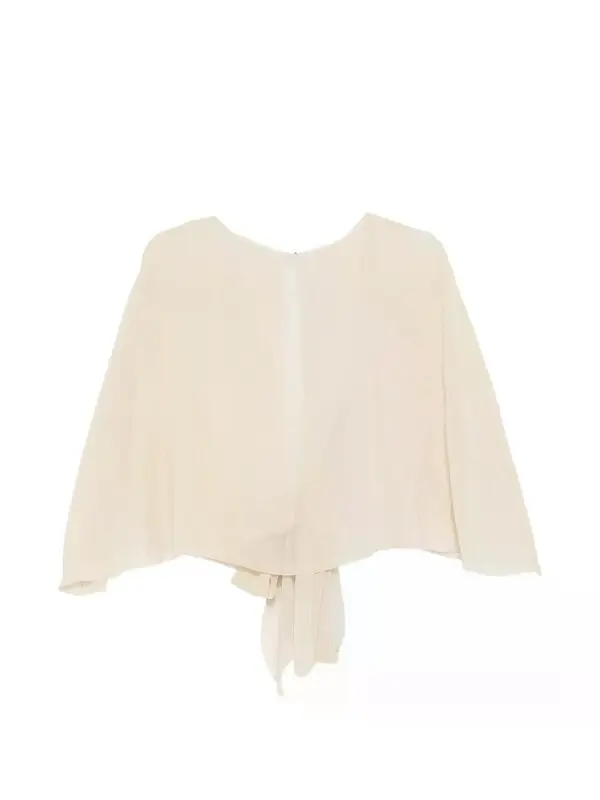 Antonelli Firenze Tie-knot Cape - Neutrals