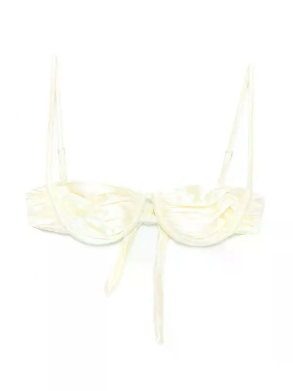 ISA BOULDER Static Weave Bikini Top - Neutrals
