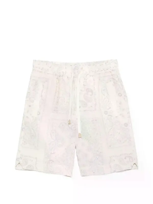 Eleventy Patterned Deck Shorts - Neutrals
