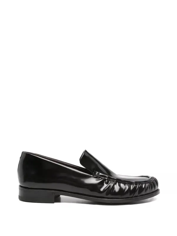 LARDINI Ruched Loafers