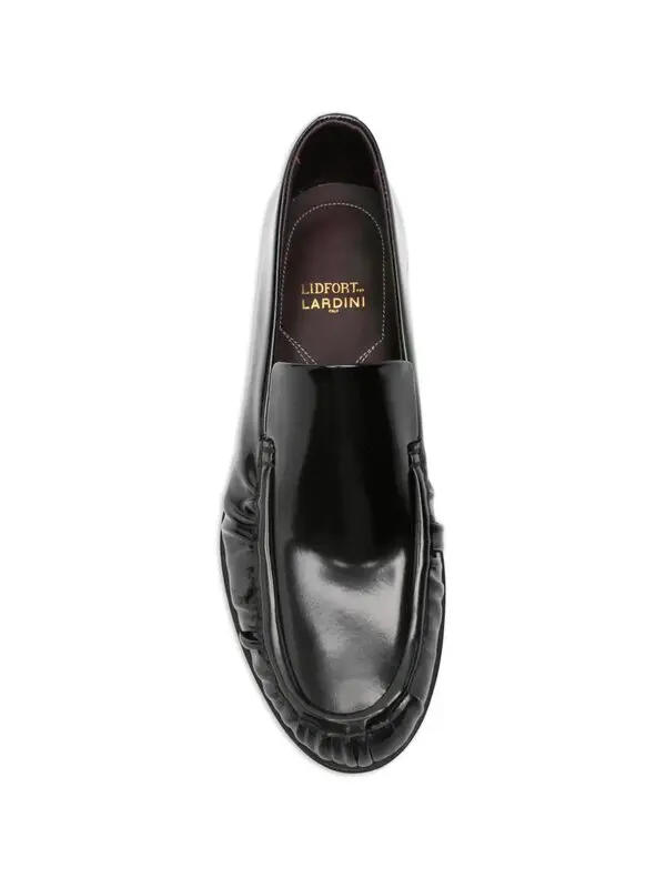 LARDINI Ruched Loafers