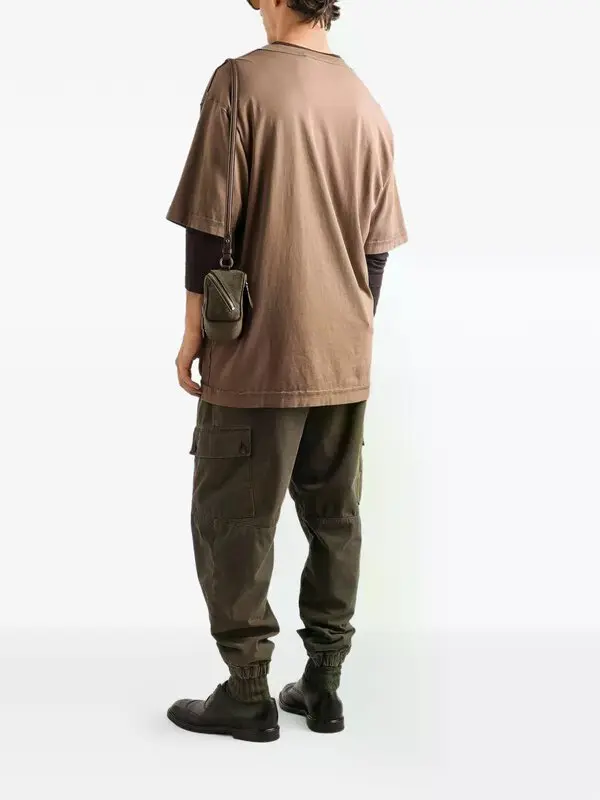 Dolce & Gabbana Resin-coated Gabardine Cargo Pants