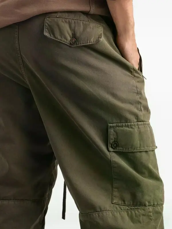 Dolce & Gabbana Resin-coated Gabardine Cargo Pants