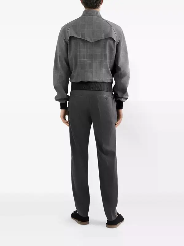 Dolce & Gabbana Checked Patch Blouson Jacket