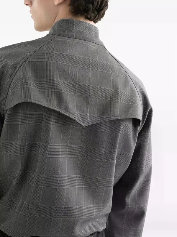 Dolce & Gabbana Checked Patch Blouson Jacket