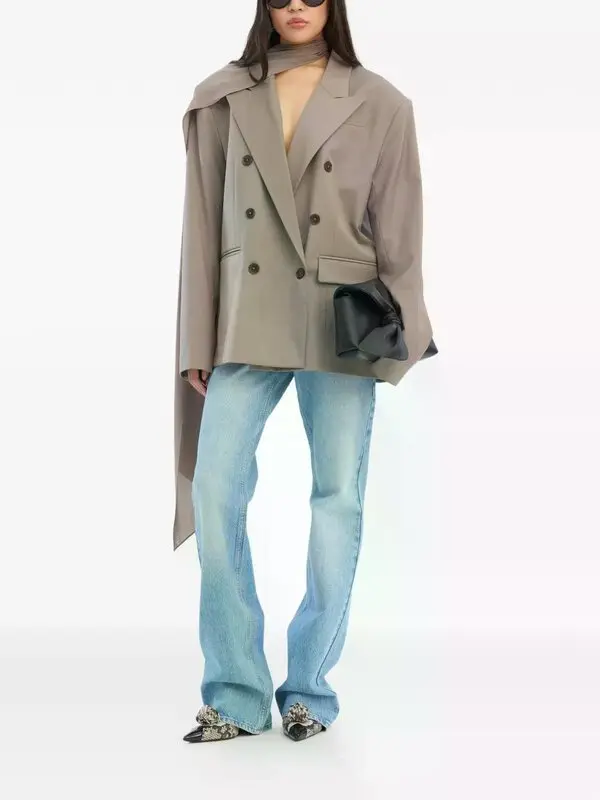 ROTATE BY BIRGER CHRISTENSEN Oversized Scarf Blazer