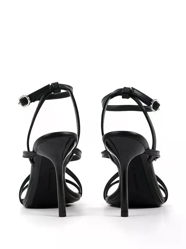 Karl Lagerfeld Logo Strap Stiletto Sandals