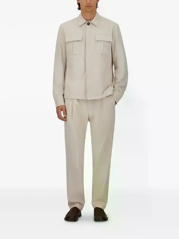 Herno Flap-pockets Cotton Shirt Jacket