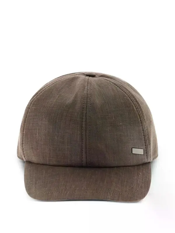 Herno Metal-logo Baseball Cap - Brown
