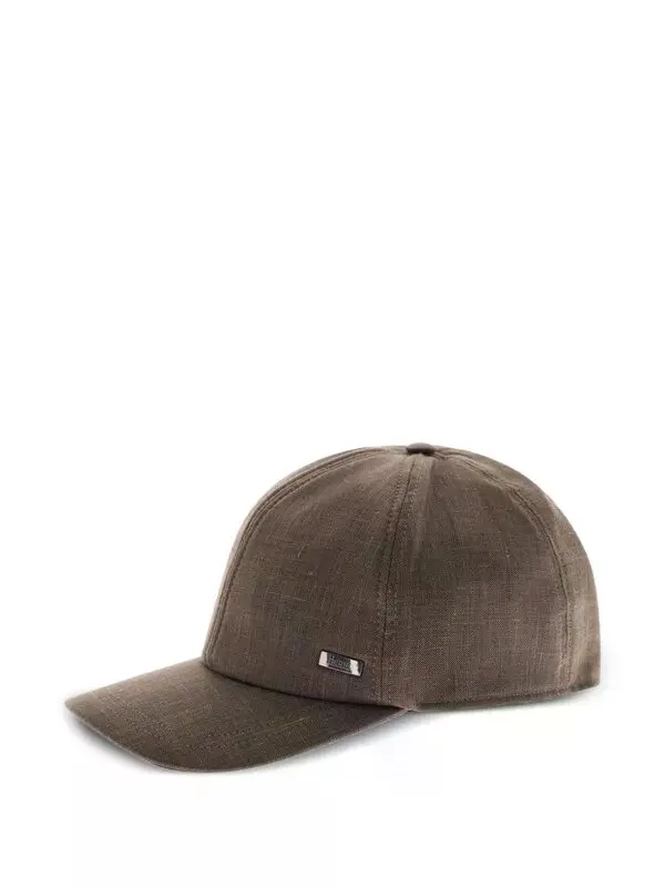 Herno Metal-logo Baseball Cap - Brown