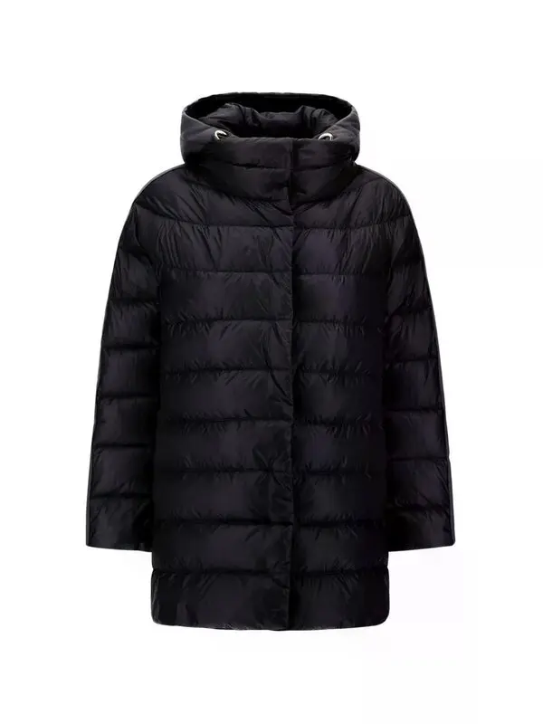 Herno Ultralight Hooded Quilted Jacket - Black