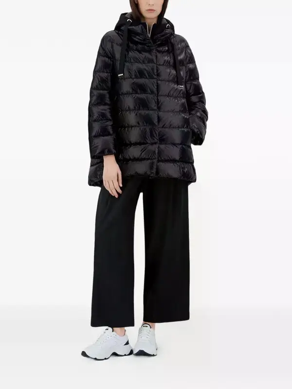 Herno Ultralight Hooded Quilted Jacket - Black