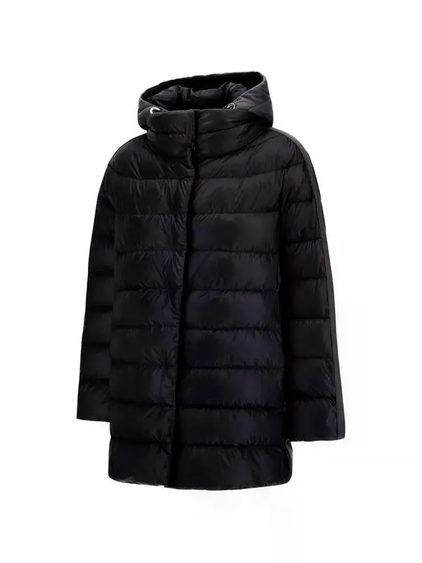 Herno Ultralight Hooded Quilted Jacket - Black