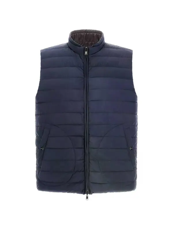 Herno Reversible Quilted Down Gilet - Blue