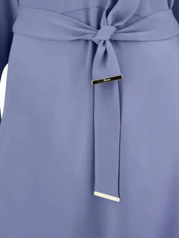 Herno Belted V-neck Dress