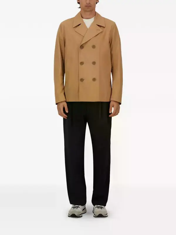 Herno Dean Pea Coat - Neutrals