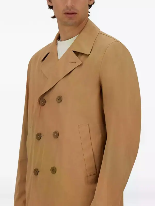 Herno Dean Pea Coat - Neutrals