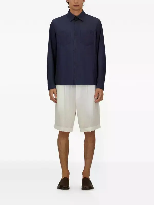 Herno Ripstop Shirt Jacket - Blue