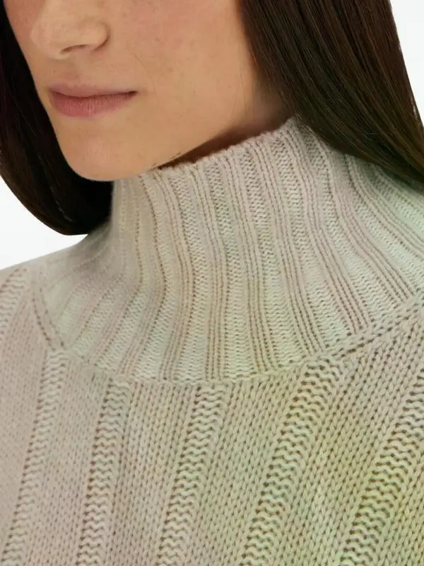 Herno High-neck Ribbed Sweater - Neutrals