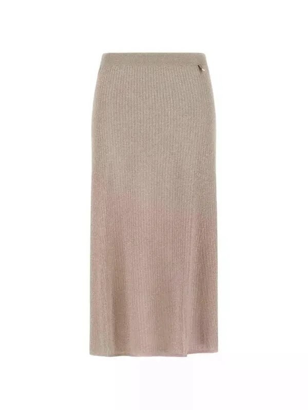 Herno Ribbed Knit Skirt - Neutrals