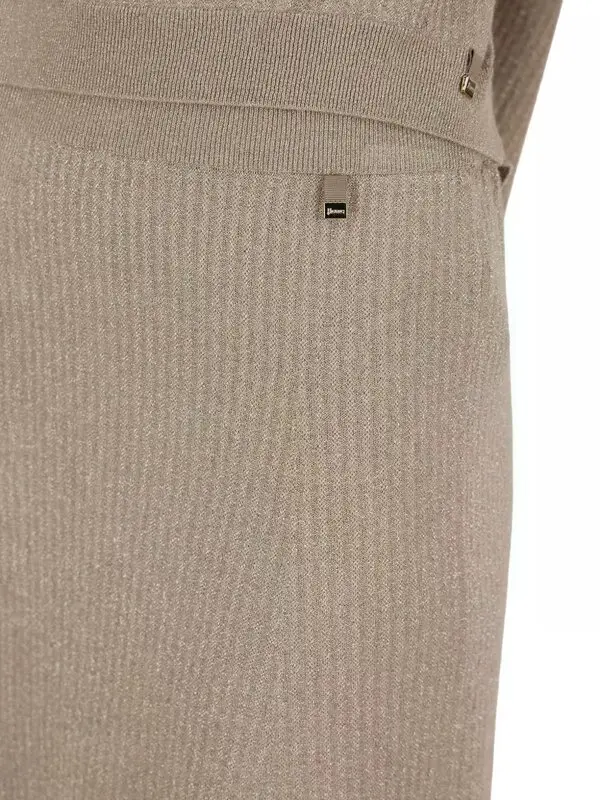 Herno Ribbed Knit Skirt - Neutrals