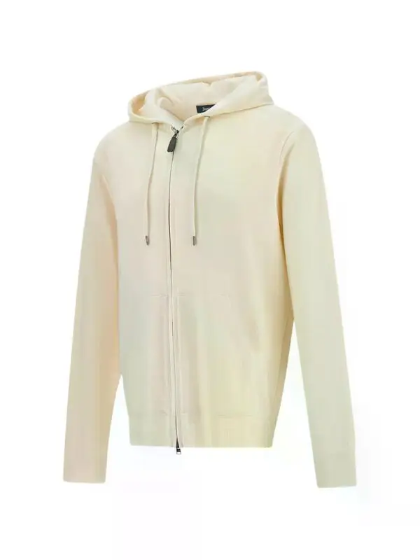 Herno Logo Drawstring Hooded Sweatshirt