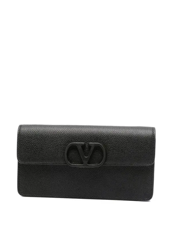 Valentino Garavani Logo Shoulder Bag - Black