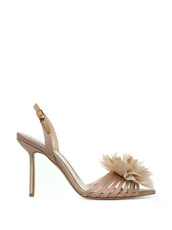 GINISSIMA Julia Heeled Sandals - Neutrals