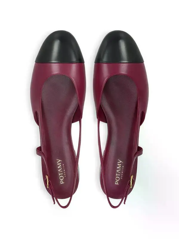 POTAMY Cap-toe Slingbacks
