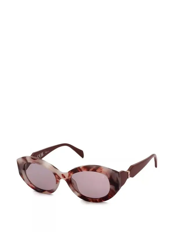 Blumarine Oval-frame Sunglasses - Brown