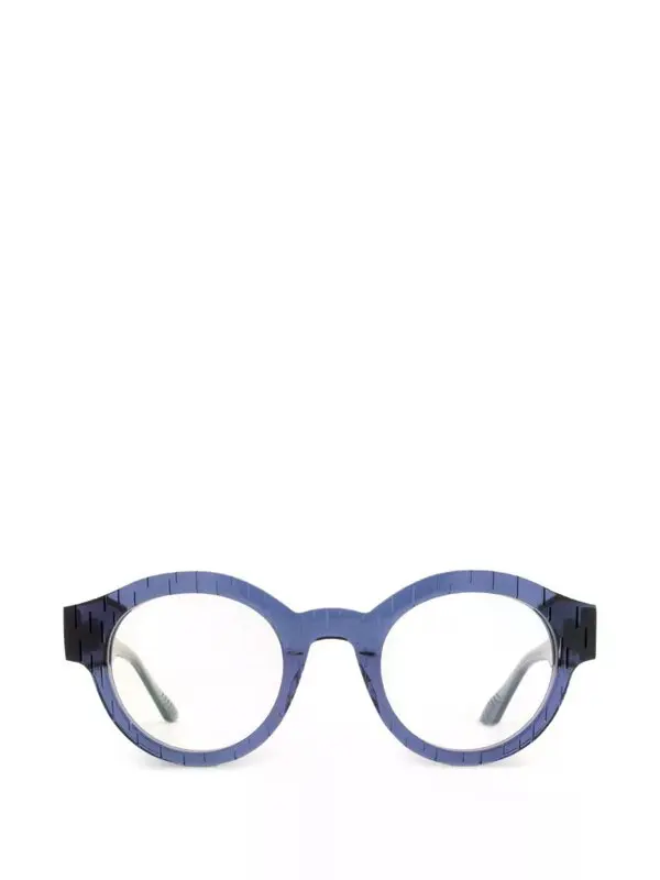 Yohji Yamamoto Round-frame Eyeglasses - Blue